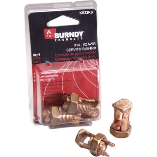 Burndy KS23RK Servit Split Bolt Connector - Bed Bath & Beyond - 20651151
