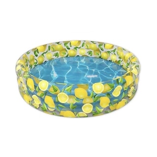 Inflatable Sunning Pool Lemon Print - 60 x 60 x 15 - Bed Bath & Beyond ...