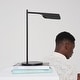Brightech Leaf 16 in. Classic Black Dimmable LED Contemporary Desk Lamp ...