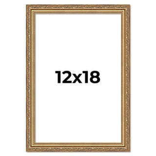 25x15 Frame Gold Solid Wood Picture Frame Width 1.625 Inches | Interior ...