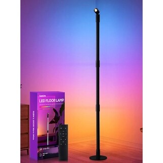 LED Floor Lamp with Spotlight, 360° RGBW Floor Tree Light - 1PACK - Bed ...
