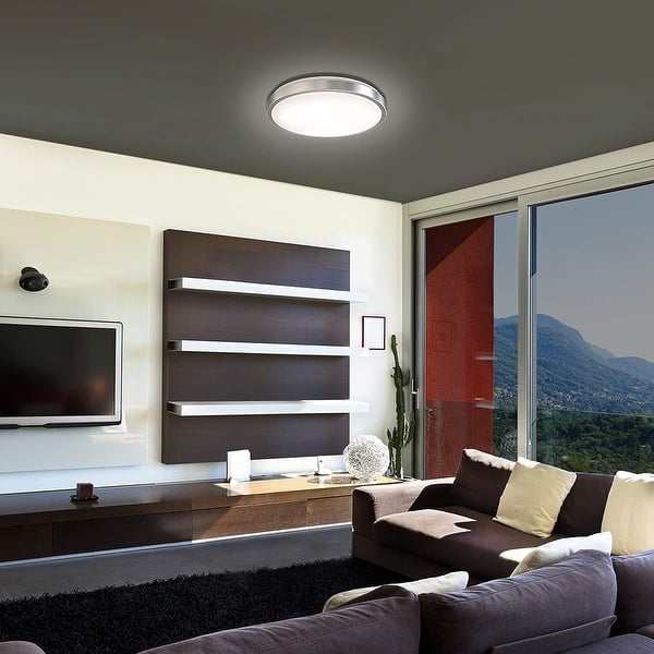 Artika Eclipse LED-Integrated Flushmount Ceiling Light - Bed Bath ...