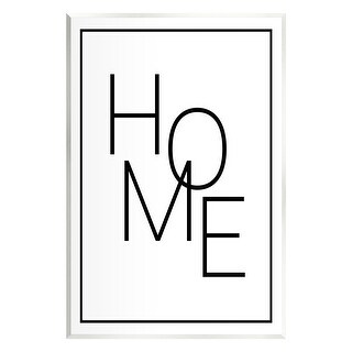 Stupell Minimal Home Phrase Wall Plaque Art Design by Daphne Polselli ...