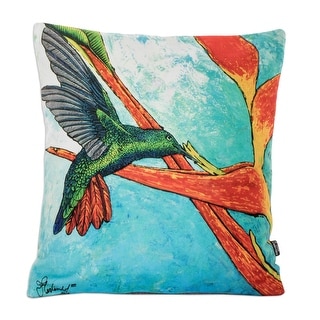 Novica Handmade Oneiric Hummingbird Cushion Cover - Bed Bath & Beyond ...