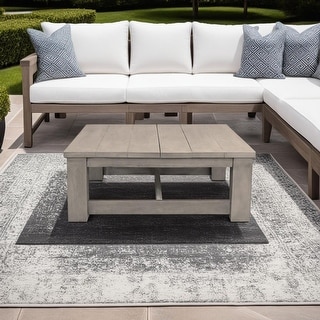 Verano Acacia Wood 35" Square Outdoor Coffee Table - Bed Bath & Beyond ...