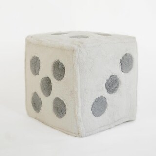Nico & Yeye Fuzzy Dice Fur Pouf - Bed Bath & Beyond - 32433202