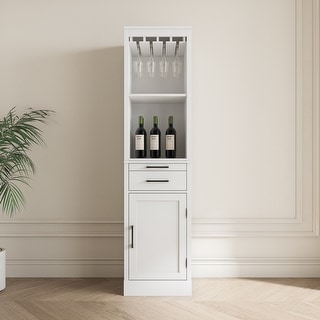 2-Piece Modular Wine Bar Cabinet Set,Stackable Modular Wine Rack - Bed ...