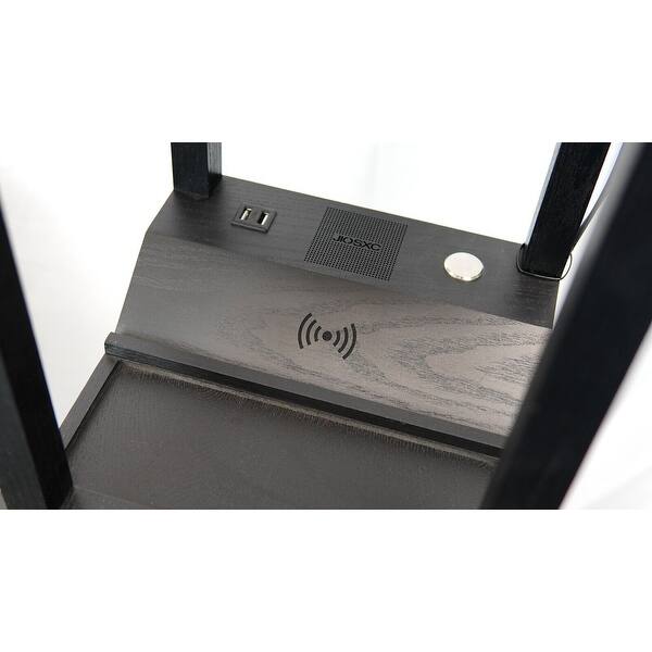 63'' Column Floor Lamp with USB Port and Wireless Charger - Black - On ...