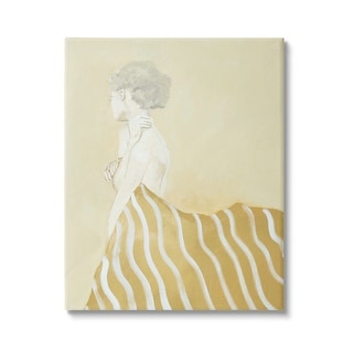 Stupell Woman in Stripes Painting Canvas Wall Art Design by Design ...