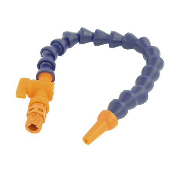 Orange Dark Blue Switch Oil Water Coolant Tube Flexible Pipe 1/4 - Bed ...