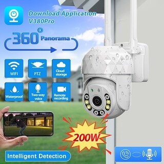 2K Security Cameras HD 3MP WiFi Outdoor Camera HD Full Color Night ...