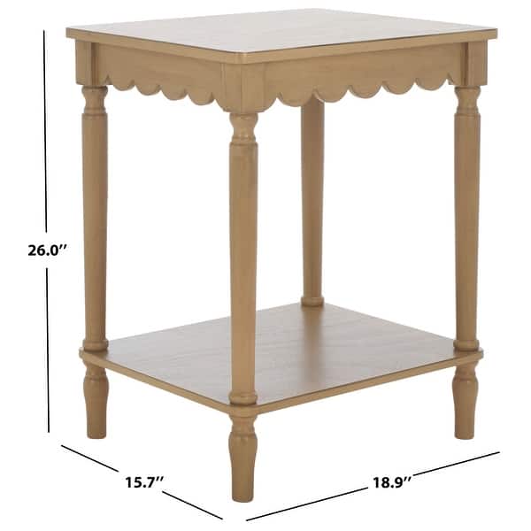 SAFAVIEH Haven Farmhouse Accent Table - 20"W x 16"D x 24"H - Bed Bath ...