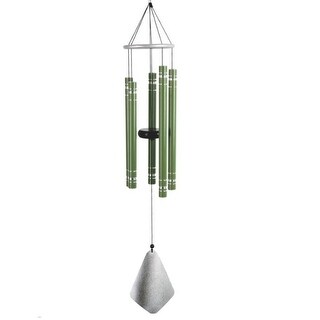 Q-Max 36" Long Tuned Wind Chime Traditional Green Tube - Bed Bath ...