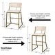 New Ridge Home Goods Mina Metal Modern Upholstered Bar Stool - Bed Bath ...