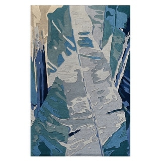 Domani Saunt Hand Tufted Wool Abstract Coastal Area Rug - Bed Bath ...