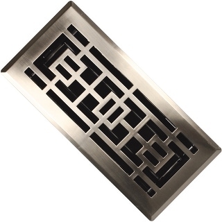 Imperial RG3273 Oriental Design Floor Register, Satin Nickel, 2-1/4" x ...