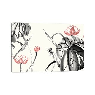 iCanvas "Lotus Study with Coral II" by Nan Rae Canvas Print - Bed Bath ...