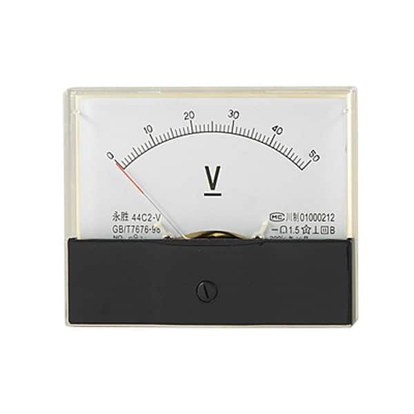 0-50V DC Voltage Panel Meter Analog Voltmeter Gauge New - 0-50V DC ...