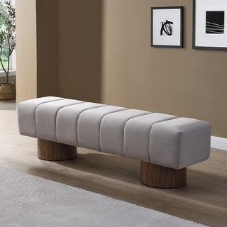 Upholstered Dining Bench,No-Assembly End Of Bed Entryway Bench Ottoman ...