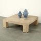 55" Square Ravello Coffee Table Weathered Warm Wood Tone - Bed Bath ...