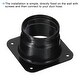 Duct Connector Flange Dryer Vent Wall Plate Ducting Plate Black - Bed ...