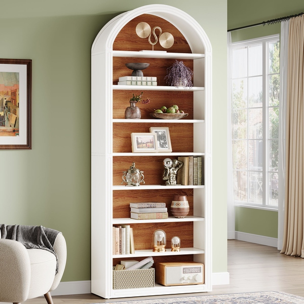 78.7 Tall Modern Arched Bookshelf for Living Room Study On Sale Bed Bath Beyond 40946462
