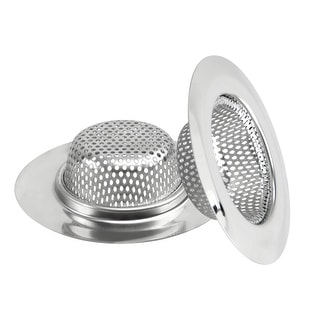 2pcs Kitchen Sink Drain Strainer Stainless Steel Anti-blocking Mesh ...