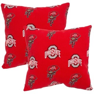 Ohio State Buckeyes Indoor / Outdoor Decorative Pillow Pair - (2) 16" x ...