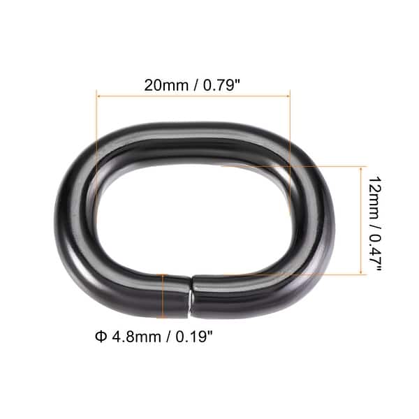 Metal Oval Ring Buckles Iron for Bags Belts DIY - Bed Bath & Beyond ...