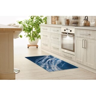 DEEP BLUE SEA Kitchen Mat By Christina Twomey - Bed Bath & Beyond ...