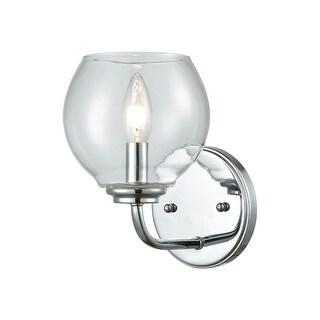 Elk Home Emory Polished Chrome Glass 1 Light Vanity Light - Bed Bath ...
