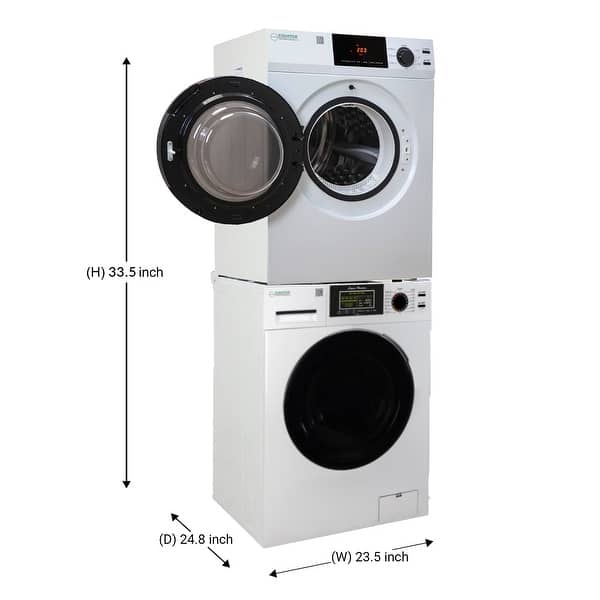 Equator Power Touch 18 lbs Compact 110V Washer +220V Vented Digital 4cf ...