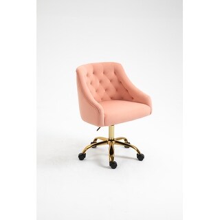 Velvet Vanity Chair Tufted Cushions Desk Chair Swivel Task Chairs - Bed ...