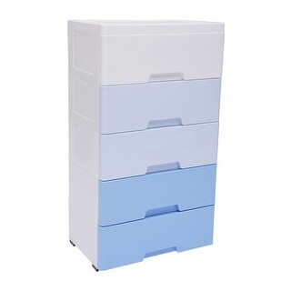 5-Drawer Plastic Bedroom Cabinet for Storage - Bed Bath & Beyond - 39201716