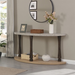Semi Circle Demilune Wooden Half Moon Sturdy Console Tables - Bed Bath ...