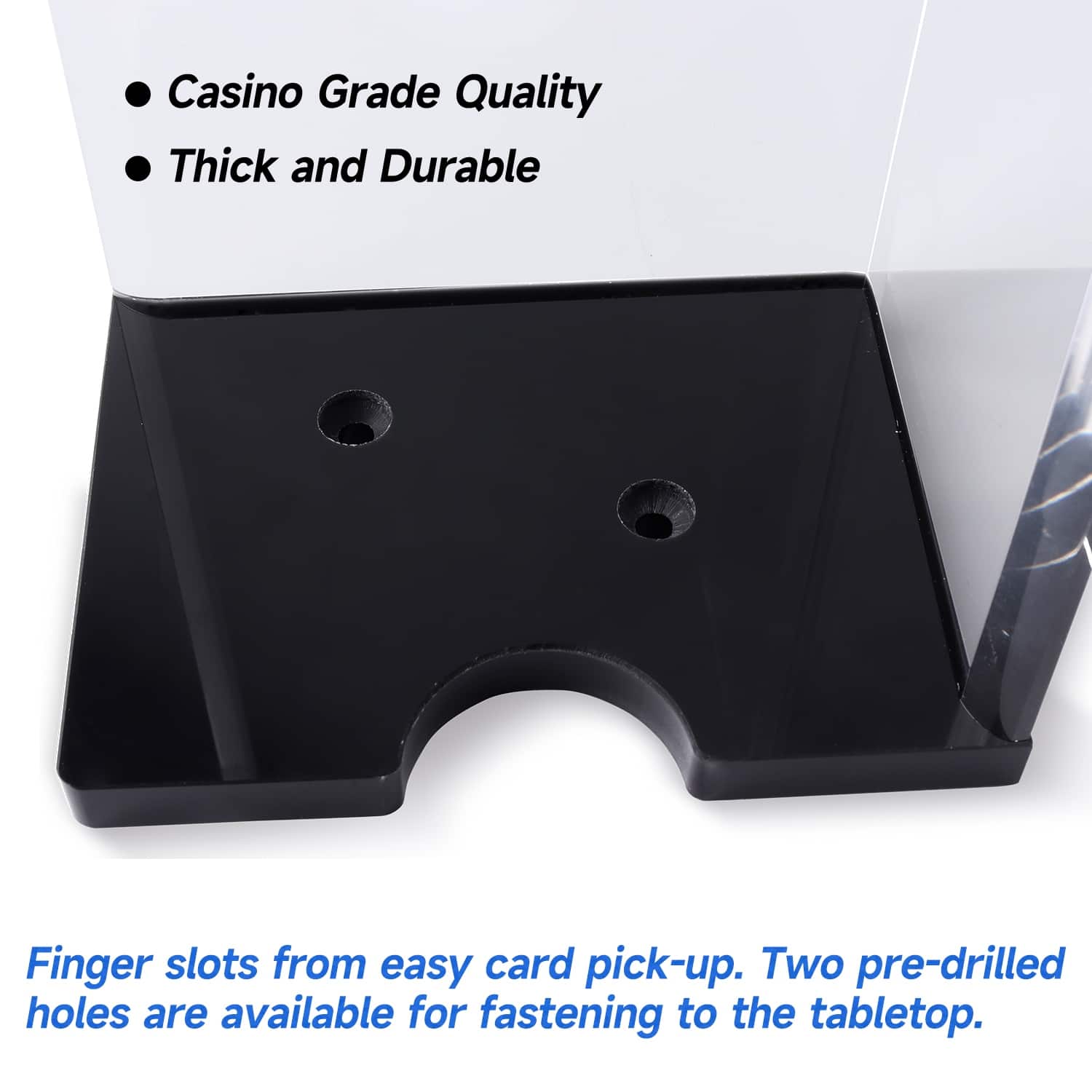 GSE™ 6-Deck Acrylic Blackjack Discard Tray, Casino Grade Discard Holder ...