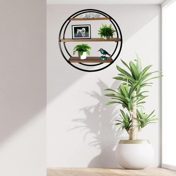 circle shelf wall decor