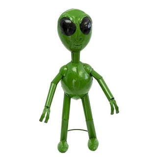 Rustic Arrow Green Alien Statue - 16in L x 12in W x 28.5in H - Bed Bath ...
