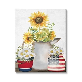 Stupell Americana Flower Bouquets Canvas Wall Art Design by Kim Allen ...