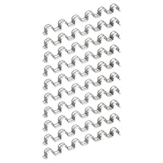 20mm Continuous 6 Slots Rigid Pipe Strap Clamp, U-Shaped Bracket 12Pcs ...
