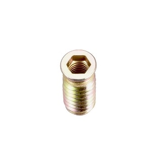 M8x30mm Threaded Insert Nuts Carbon Steel Zinc Plated 50 Pack - Bronze ...