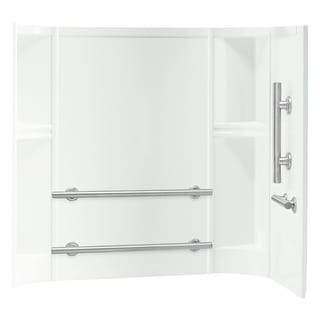 Sterling 71244123 Accord 55" x 60" x 30" Vikrell Shower Wall Set with ...