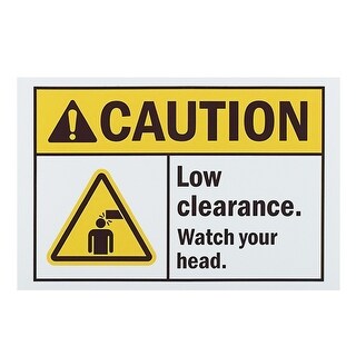 Warning Sign, Aluminum Sign Caution Low Ceiling Watch Your Head Signs ...