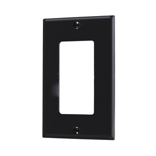 Rectangle Black Electrical Switch Plate Plastic American Imaginations ...