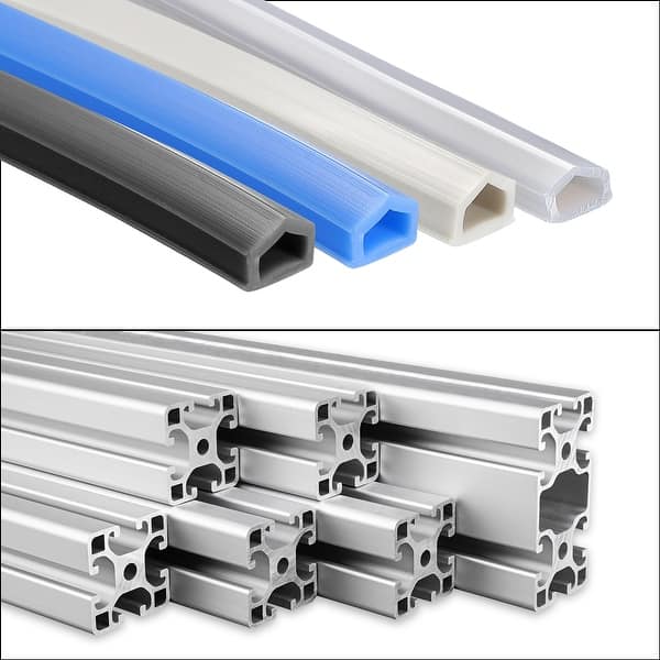 Aluminum Profile Slot Cover Flat Seal White 2M 10mm 4545 5050 Series ...