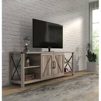 68" TV Stand Wood Metal TV Console Entertainment Center with Storage ...