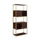 Middlebrook Designs Modern Fluted-Door Bookcase - Bed Bath & Beyond ...