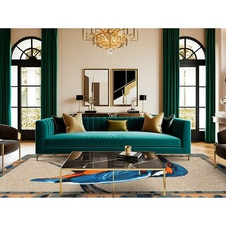 Ginza Six Washable Common Kingfisher Birds Area Rug - Bed Bath & Beyond ...