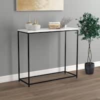 Console Table 31L Marble Black Metal - 31' x 12' x 28' - On Sale - Bed ...