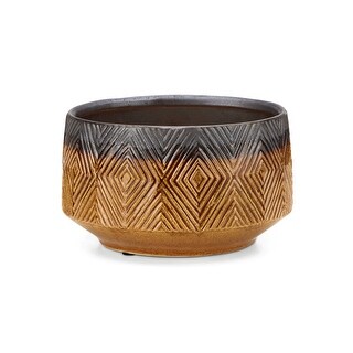 IMAX Home 16395 Creek Ceramic Outdoor Planter - Gray - Bed Bath ...